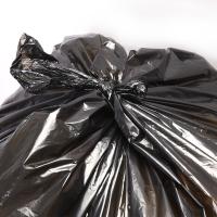 China Beige PE Plastic HDPE LDPE Flap Tie Trash Garbage Bag 5-80 Mic Custom Branding for sale
