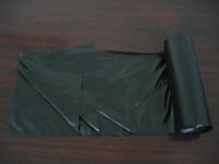 China Recycled Black Garbage Bags in Roll 5-100 Mic Thickness Custom Size HDPE LDPE for sale