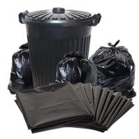 China Heavy Duty HDPE Plastic Garbage Bags 730x840mm for Wheelie Bin Thick No Leak for sale