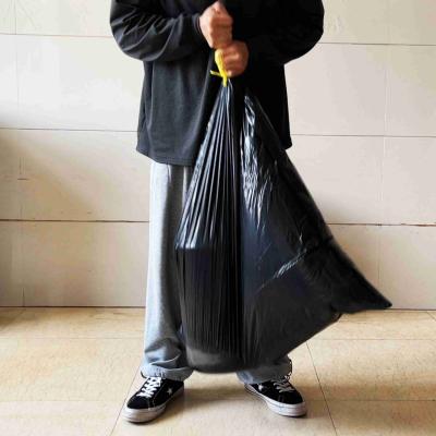 China Embossing Surface Handling LDPE Black Star Seal Big Garbage Bags 13 Gallon 5-100 Mic for sale