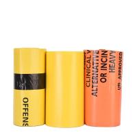 China Yellow Garbage Bag for Hospital Waste HDPE LDPE 600x850mm Custom Size Thickness 5-100 Mic for sale