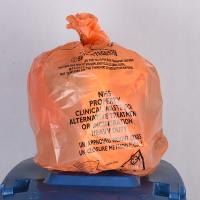 China Yellow Garbage Bag for Hospital Waste HDPE LDPE 600x850mm Custom Size Thickness 5-100 Mic for sale