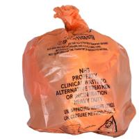 China Customizable Black Hospital Medical Garbage Bags HDPE LDPE 600x850mm 5-100 Mic Thick No Leakage for sale