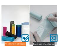 China Customized Logo Plastic Garbage Bags On Roll For Convenient Waste Collection for sale