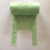 China PE Drawstring Biodegradable Garbage Bags 40% Biosource 8-15kg Load Custom Sizes for sale