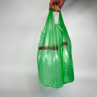 China HDPE LDPE Star Sealed T Shirt Plastic Garbage Bags 450x500mm 5 Mic Customizable for sale
