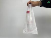 China Customizable HDPE T Shirt Bags on Roll for Supermarket Grocery Shopping 15kg Load for sale