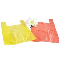 China Eco Friendly Plastic T Shirt Bag 30x50cm for Supermarket Shopping HDPE LDPE for sale