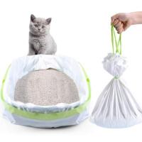 China Compostable Pet Poop Bags 15 Mic PLA PBAT Material 25x40cm for Dogs Cats for sale