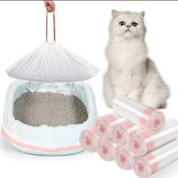China Compostable Pet Poop Bags 15 Mic PLA PBAT Material 25x40cm for Dogs Cats for sale
