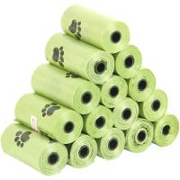 China Biodegradable Pet Waste Bags 40% Biosource T-Shirt Style 25x40cm 8-15kg Load for sale