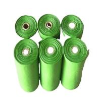 China Biodegradable Pet Waste Bags 40% Biosource T-Shirt Style 25x40cm 8-15kg Load for sale