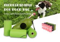 China Biodegradable Pet Waste Bags 40% Biosource T-Shirt Style 25x40cm 8-15kg Load for sale