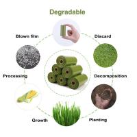 China Biodegradable Pet Waste Bags 40% Biosource T-Shirt Style 25x40cm 8-15kg Load for sale
