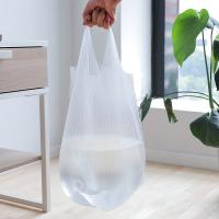 China Biodegradable Square Bottom Handle Bags 25x40cm 8kg Load for Eco Friendly Supermarket Shopping for sale