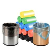 China Custom Logo Biodegradable Garbage Bags 25x40cm 8kg Load Square Bottom Bin Carrier for sale