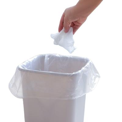 China Biodegradable Vest Handle Kitchen Drawstring Bags 40% Biosource Material 25x40cm Custom Sizes for sale