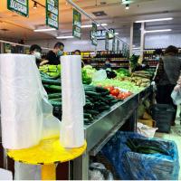 China Customized Color HDPE Plastic Food Packaging Clear Flat Poly Bags Embossing Surface Handling for sale