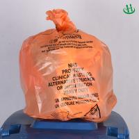 China 30 Gallon Biohazard Waste Disposal Bags 730x840mm Thickened Poly Bags with Custom Logo for sale