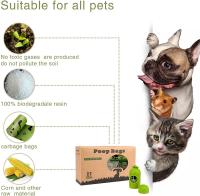 China Eco Friendly Biodegradable Pet Waste Bags 25x40cm 8-15kg Load Dog Poop Bags OEM for sale