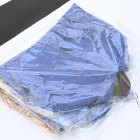 China Custom Logo Transparent Plastic Clothes Dustproof Cover Bag for Dry Cleaners Wardrobe Storage 60x80cm for sale