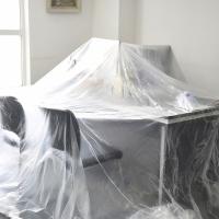 China Green Portable Transparent Chair Furniture Sofa Dust Cover 4mx2.5m Custom Logo for sale