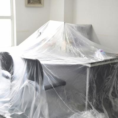 China 5.5-12.5 Micron Thickness LDPE Plastic Dust Cover for Furniture 4m x 25m for sale