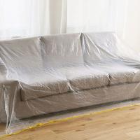China 5.5-12.5 Micron Thickness LDPE Plastic Dust Cover for Furniture 4m x 25m for sale