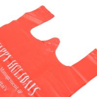China Custom Printed T-Shirt Bags on Roll HDPE LDPE 15kg Capacity for Supermarket Grocery Packaging for sale