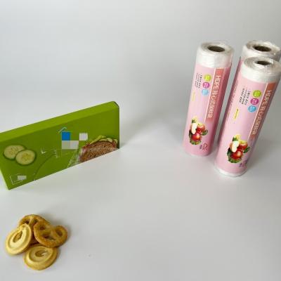 China Biodegradable PE Custom Plastic Food Bags on Roll 5-50 Mic Thickness Clear Protection for sale