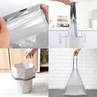 China Industrial Black Coreless Roll Can Liners 4-30 Gallon HDPE Trash Bags 730x840mm for sale