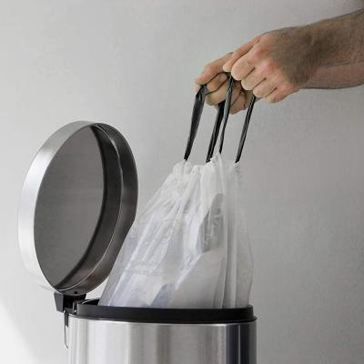 China Customized Material Size Commercial Garbage Bags Square Bottom From Fast Takeaway Plastic for sale