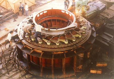 China Oil-water Cooling Vertical Kaplan Turbine Hydraulic Turbine System for sale