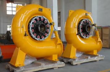 China 0.3-100m3/s Rated Flow Francis Hydro Turbine with Stainless Steel Guide Vane and Inlet Flow Rate of 2 M3/s for sale