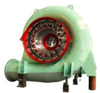 China Carbon Steel Q345 Spiral Case Francis Water Turbine for 50 M-120m Rated Head Hydroelectric Power Station for sale