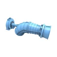 China Turbine Type Pelton Hydro Turbine with Stainless Steel 0Cr13Ni4Mo Runner Material and 0.385m3/s Design Discharge for sale