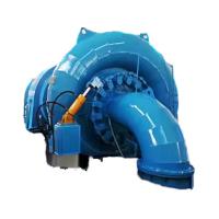China Horizontal Francis Hydro Turbine with Stainless Steel Guide Vane 96% Rated Efficiency and 50KW To 5000KW Output Power for sale