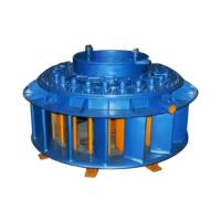 China 6-20KV Generator Voltage Vertical Water Inlet Kaplan Hydro Turbine with ZG20SiMn Guide Vanes and Vertical Main Shaft for sale