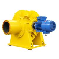 China Water Head 20 M Horizontal Hydro Turbine Offering 85 to 95 Percent Efficiency Yellow Color Designed for Renewable Energy for sale