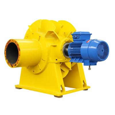 China Water Head 20 M Horizontal Hydro Turbine Offering 85 to 95 Percent Efficiency Yellow Color Designed for Renewable Energy for sale