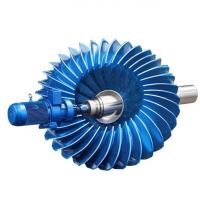 China Dual Nozzles Pelton Hydro Turbine with Stainless Steel 0Cr13Ni4Mo Nozzle Ring and Up To 90% Efficiency for High-Pressure Hydroelectric Applications for sale