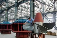 China Axial Micro Kaplan Turbine 300kw 4.21m3/S 9m Water Head Brushless for sale