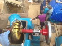 China 450kw Turgo Impulse Turbine with Stainless Steel Runner for 89m Head Hydro Power Plant for sale
