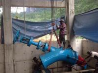 China 350kw Turgo Impulse Turbine 400V For Hydro Power Plant Wide Flow Range for sale