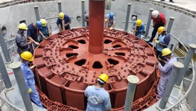 China Vertical Layout 9000KW Capacity Stainless Steel Runner Kaplan Hydro Turbine Generator for Power Plants for sale