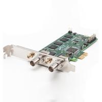 China PCIe 2 Channel HD SDI Video Capture Card 1920x1080P60 H.264 Encoding for PC for sale