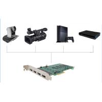 China 4 Channel HDMI Video Capture Card PCIe x4 1080p 60fps Live Streaming Recording for sale