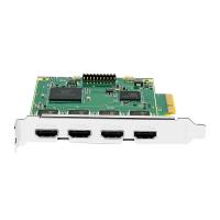 China High Performance 4K Capture Card With HDMI X4 SDK For Surveillance Broadcasting for sale