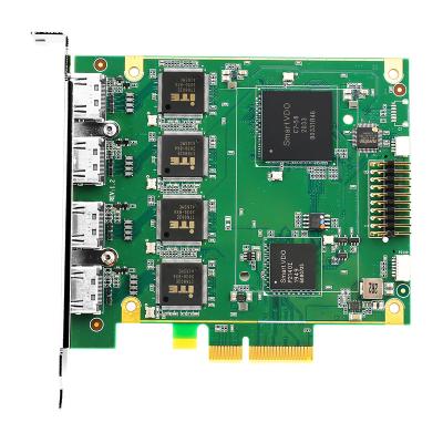 China PCIe 4U 4K Video Capture Card with 4 HDMI Inputs and RTMP Output for sale