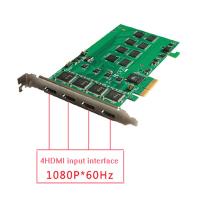 China 4 Channel PCIe 4U HDMI Video Capture Card 1080P60 for Live Streaming and Conference for sale